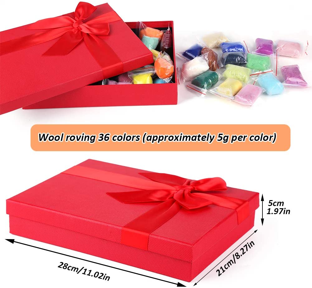 LMDZ 36 Colors Wool Roving,(5g/Color) Wool Roving ... – Grandado