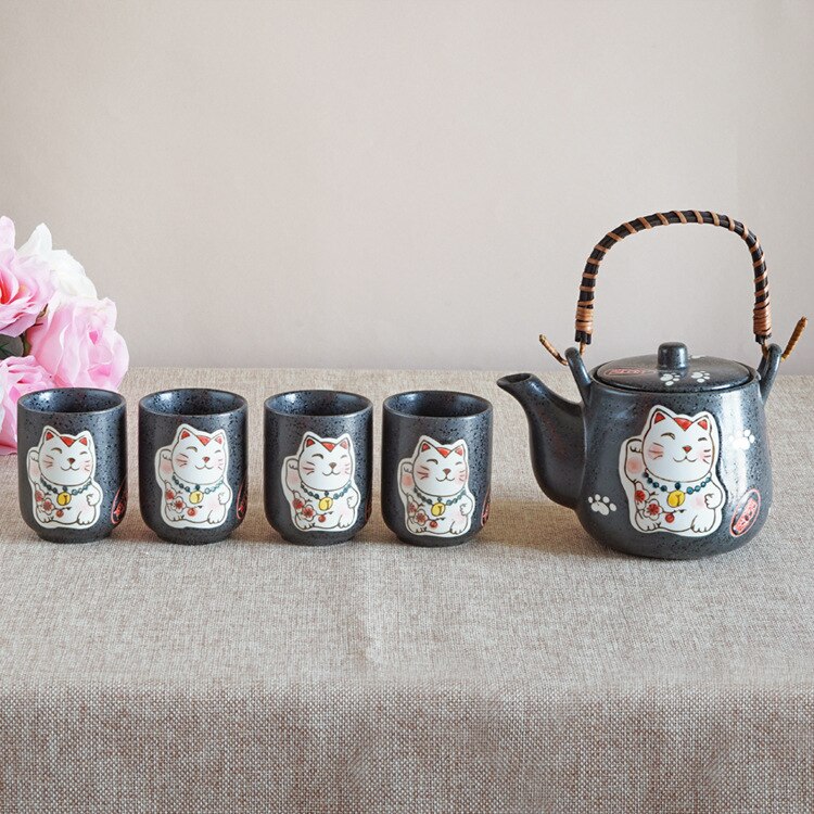 5 in 1 Plutus Cat Teapots Cute Cartoon Cups Coffee... – Vicedeal
