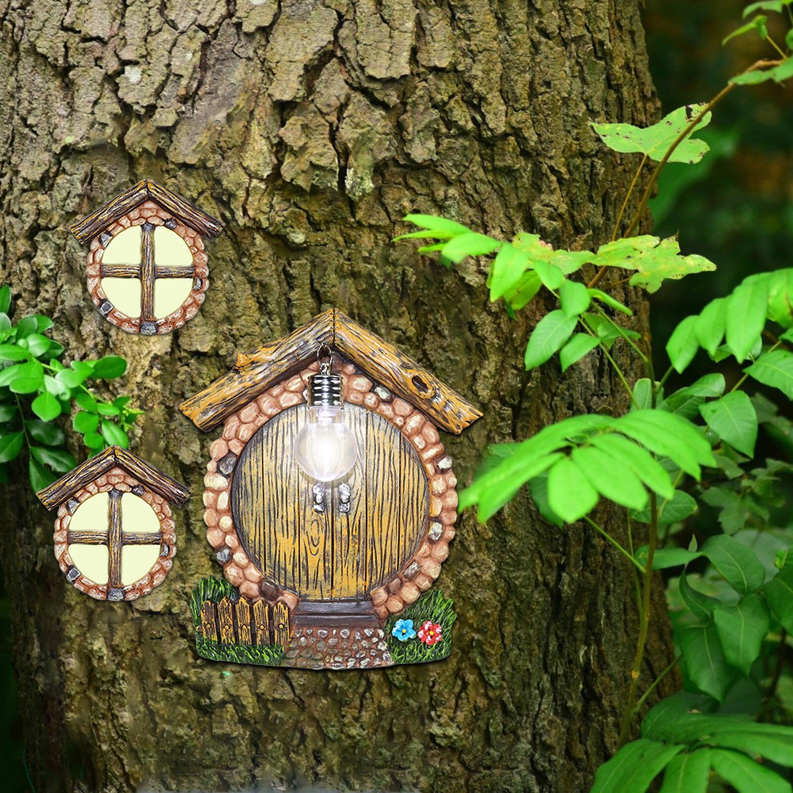 Fairytale Doors And Windows Of Trees-art Sculpture... – Grandado