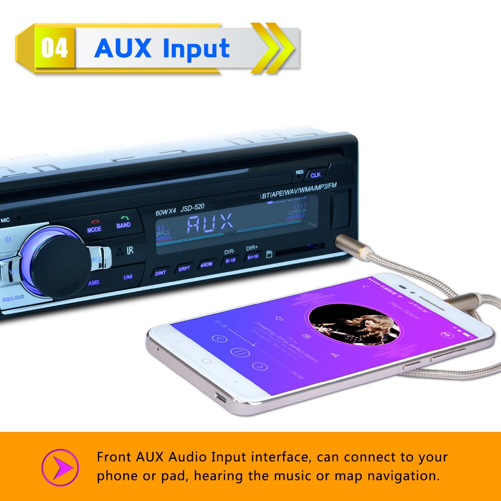 Lang bil bluetooth mp3- afspiller understøtter hå... – Vicedeal