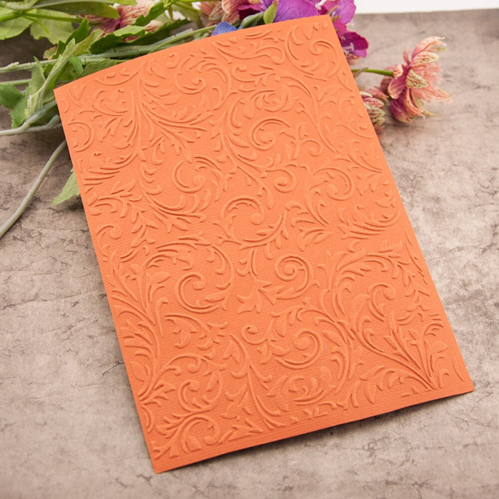 Vine Leaf DIY Plastic Embossing Folder Stencil Tem... – Grandado