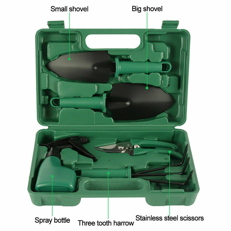 5PCS Set Garden Plant Tool Set Shovel Rake Clipper... – Grandado