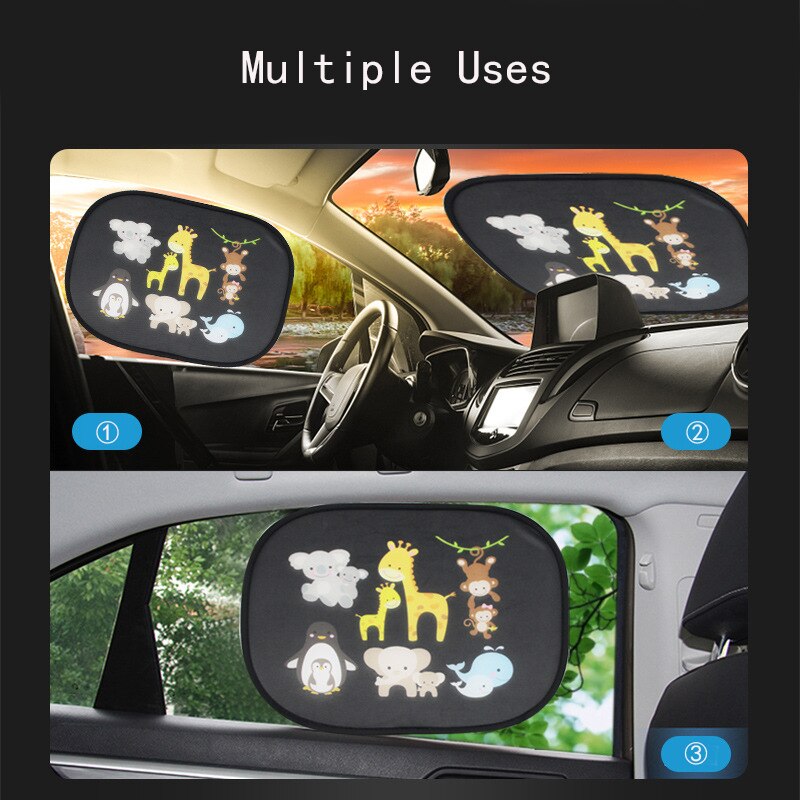 2 Stuks Auto Zon Shades Universele Auto Venster El... – Grandado