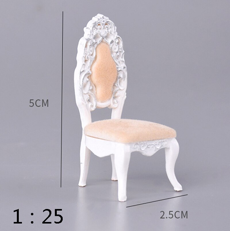 1 Pc 1/12 Dollhouse Miniature Chair Furniture Euro... – Grandado