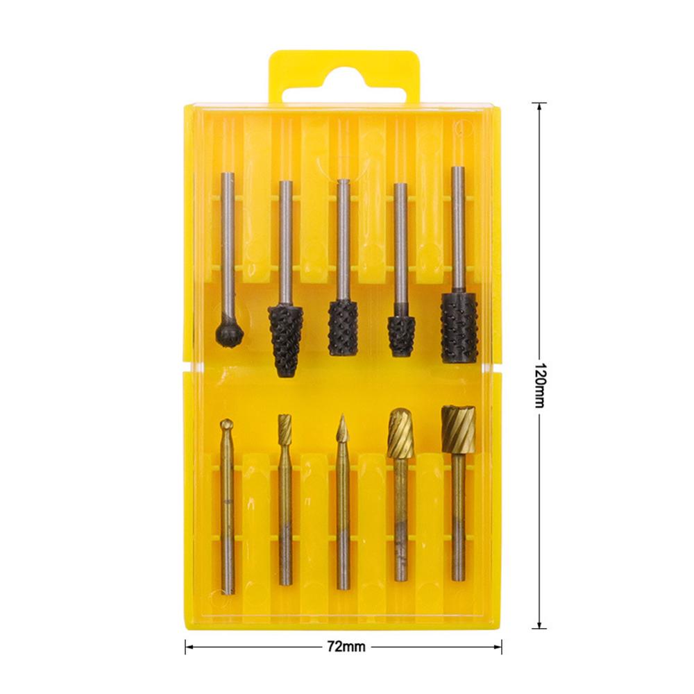 10 stücke HSS Holz Router Bits Dateien Titan Besch... – Grandado