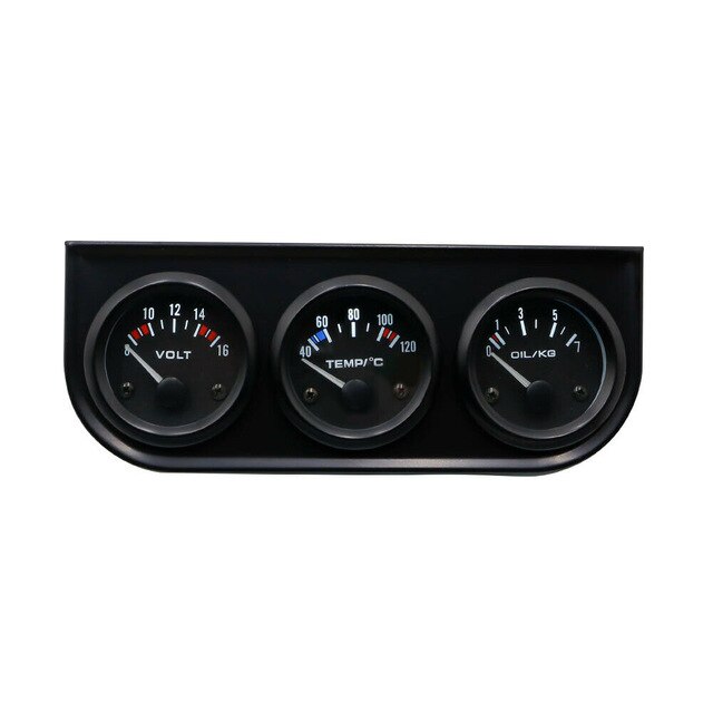 3 In1 Car Volt Meter Water Temp Gauge Oil Pressure... – Grandado