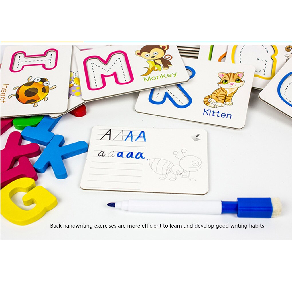 Kids Alphabet Letter Learning Cards Set 26 English... – Vicedeal