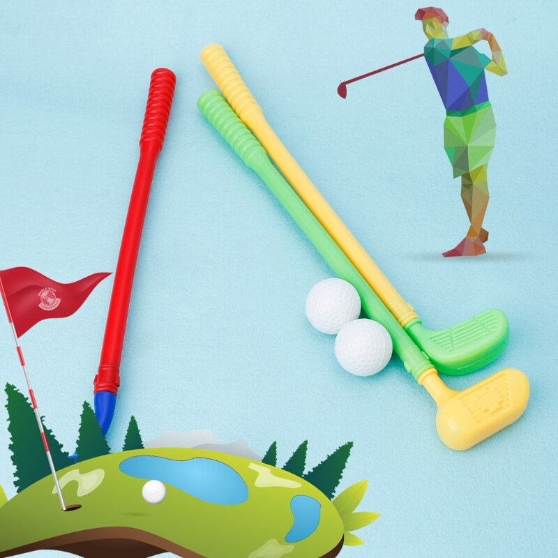 Stevige Mini Golf Sport Game 3 Clubs + 3 Bal Golf ... – Vicedeal