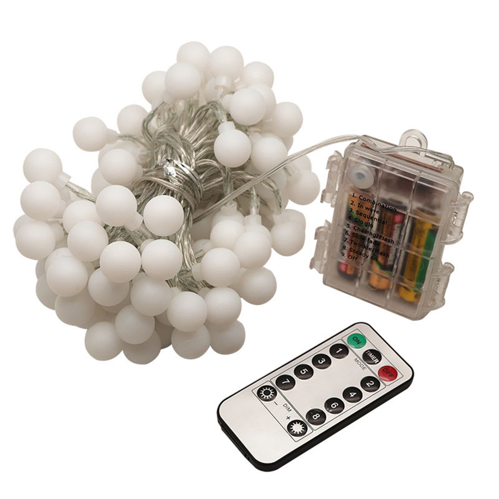 5m Led Ball Light String Light Led Battery Remote ... – Grandado