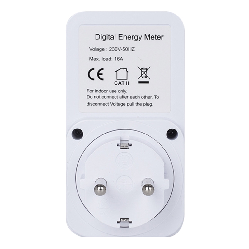 EU Plug Digital DC Energy Meter Wattmeter Wattmete... – Vicedeal
