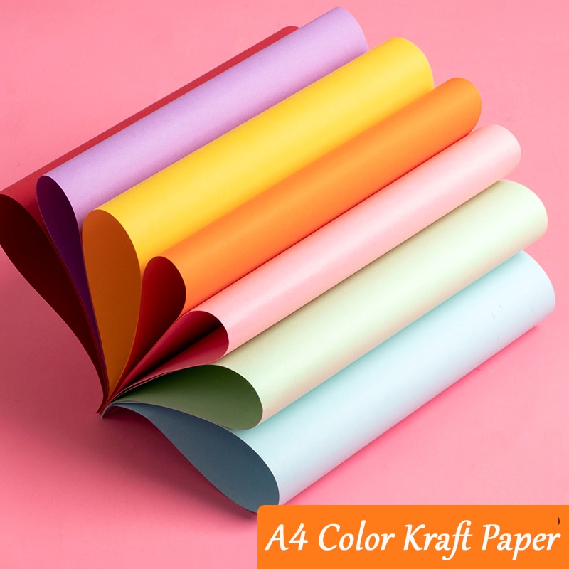 180g A3 A4 colorful Kraft Paper DIY Handmake Card ... – Grandado