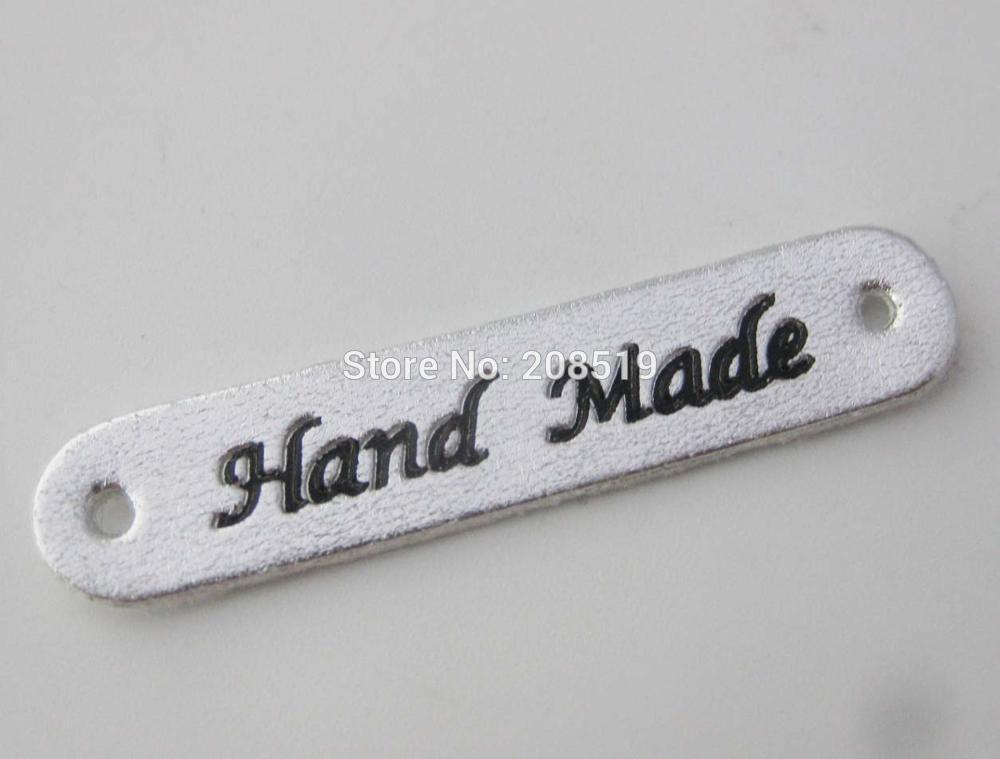 L0002 50pcs Oval shape hand made PU leather Labels... – Grandado