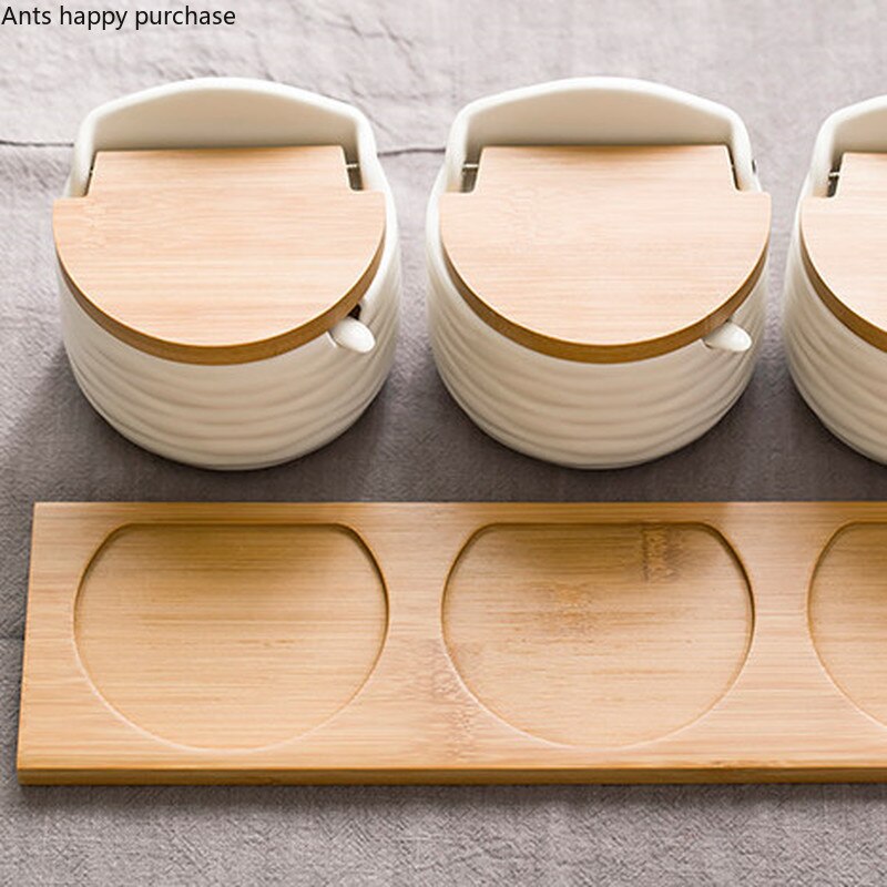 Japanese Seasoning Jar with Bamboo Cover Clamshell... – Grandado