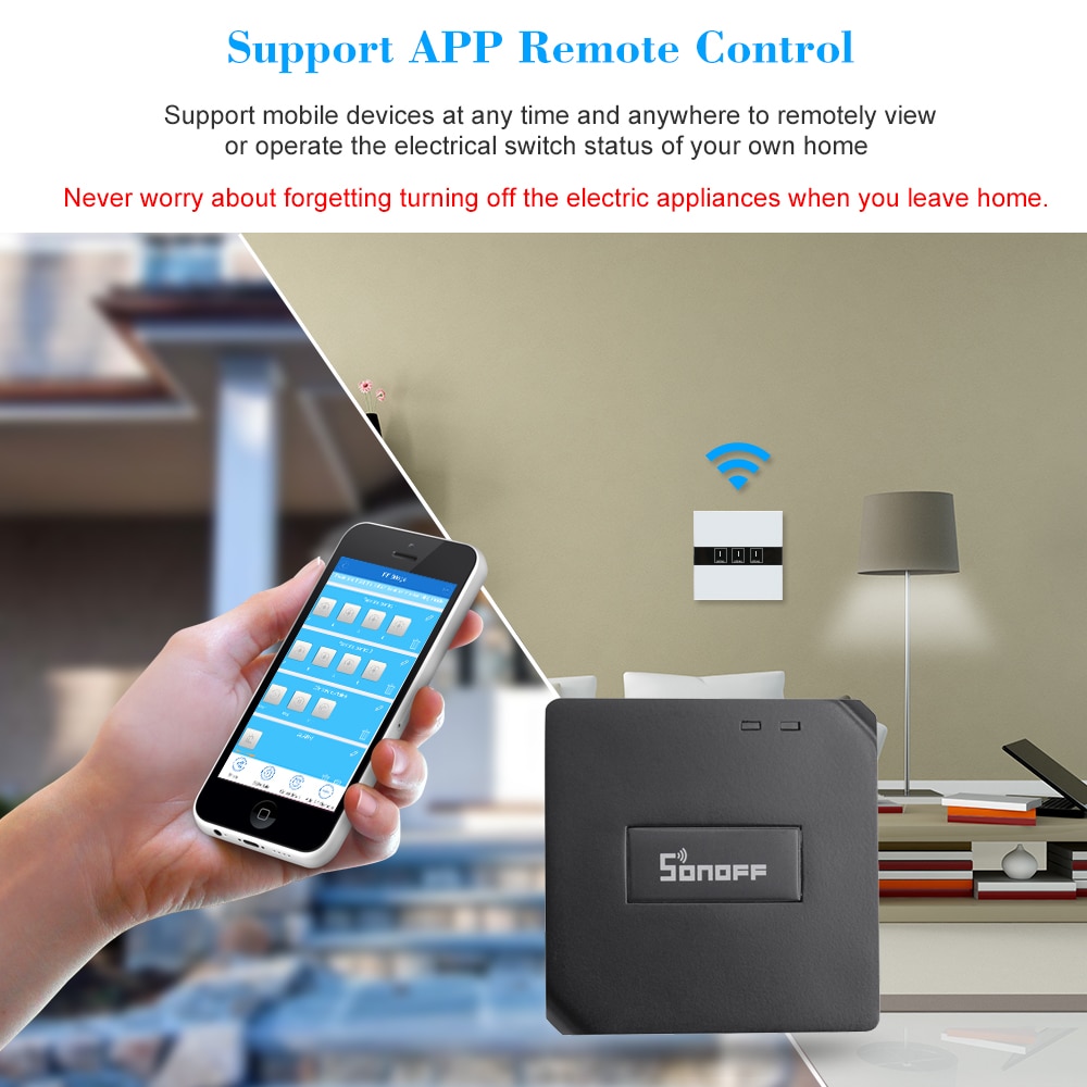 Sonoff Rf Bridge 433mhz Wifi Wireless Switch Unive Grandado