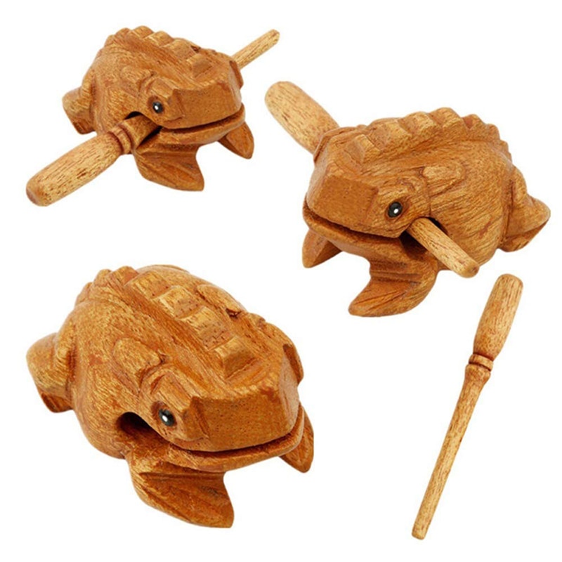 Wooden Frog Musical Instrument, Fortune Frog Decor... – Grandado