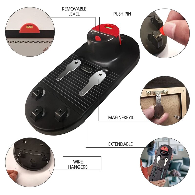 Picture Hanging Kit with Leveling Tool, Zero Measu... – Grandado