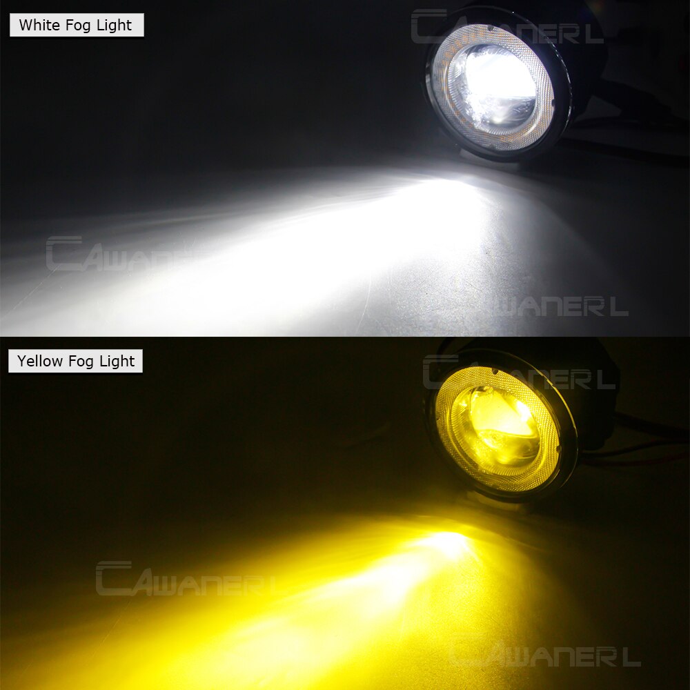 Car Fog Light Assembly LED Lens Angel Eye DRL 30W ... – Grandado