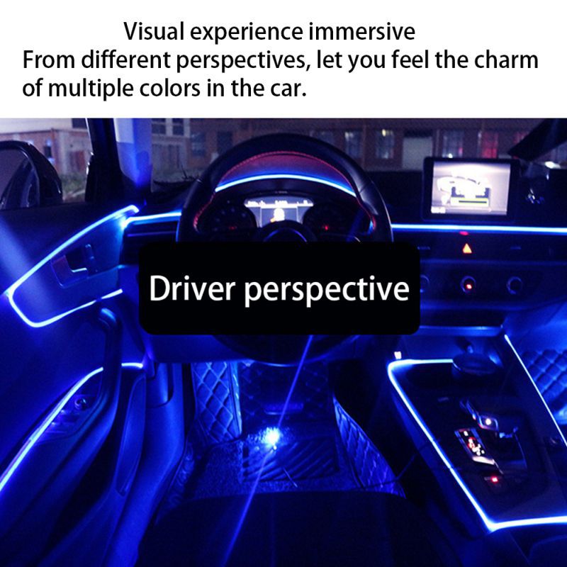 Coche RGB de fibra óptica lámparas ambiente Interi... – Grandado