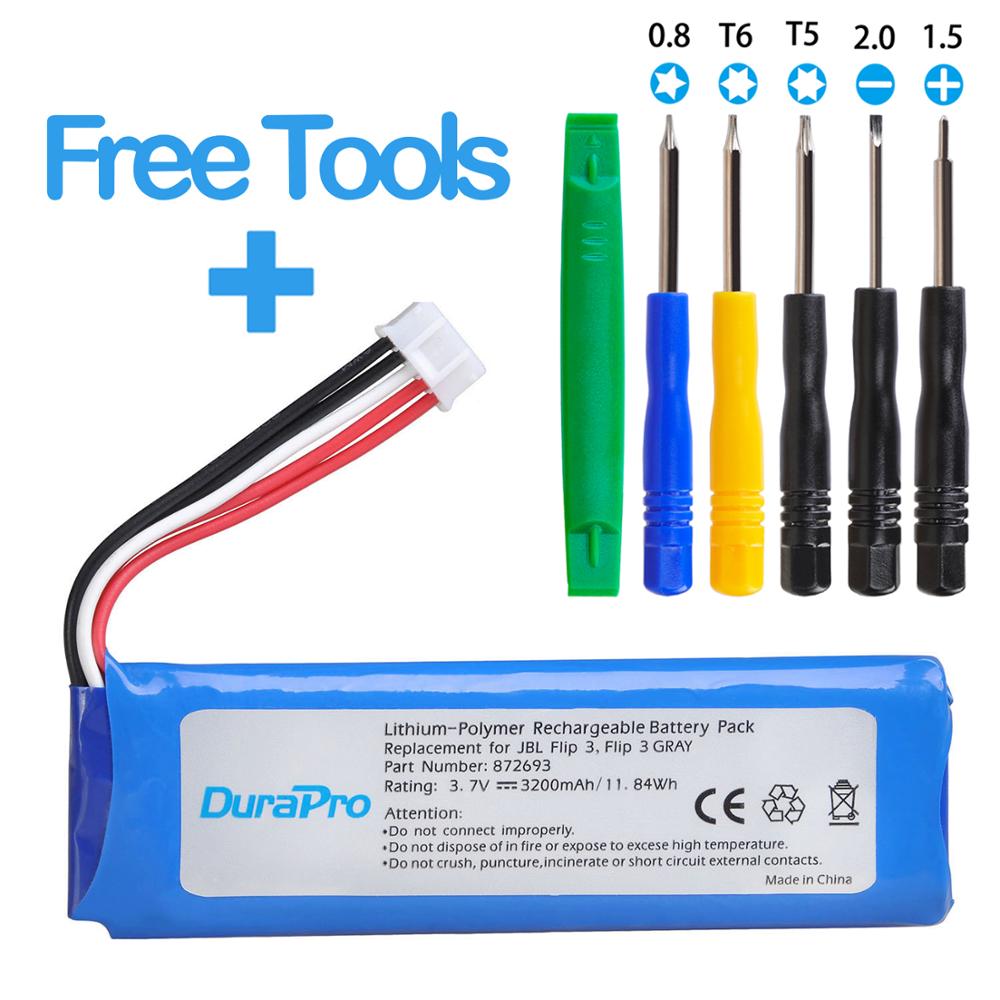 DuraPro 3.7V 3200mAh Battery GSP872693 Rechargeabl... – Vicedeal