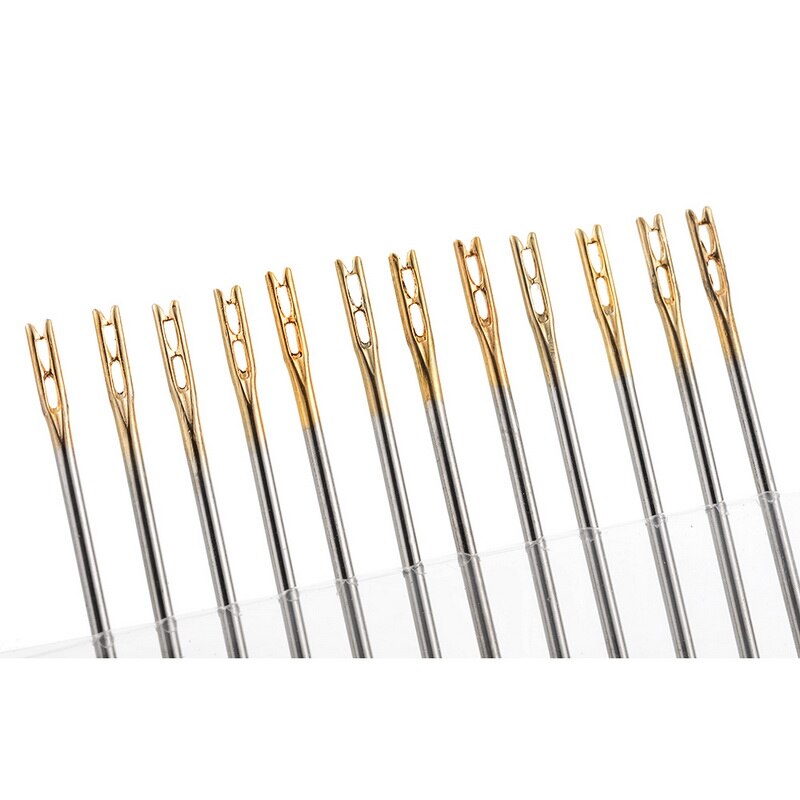 12PCs Hand Sewing Needles Pins Set Self-Threading ... – Grandado