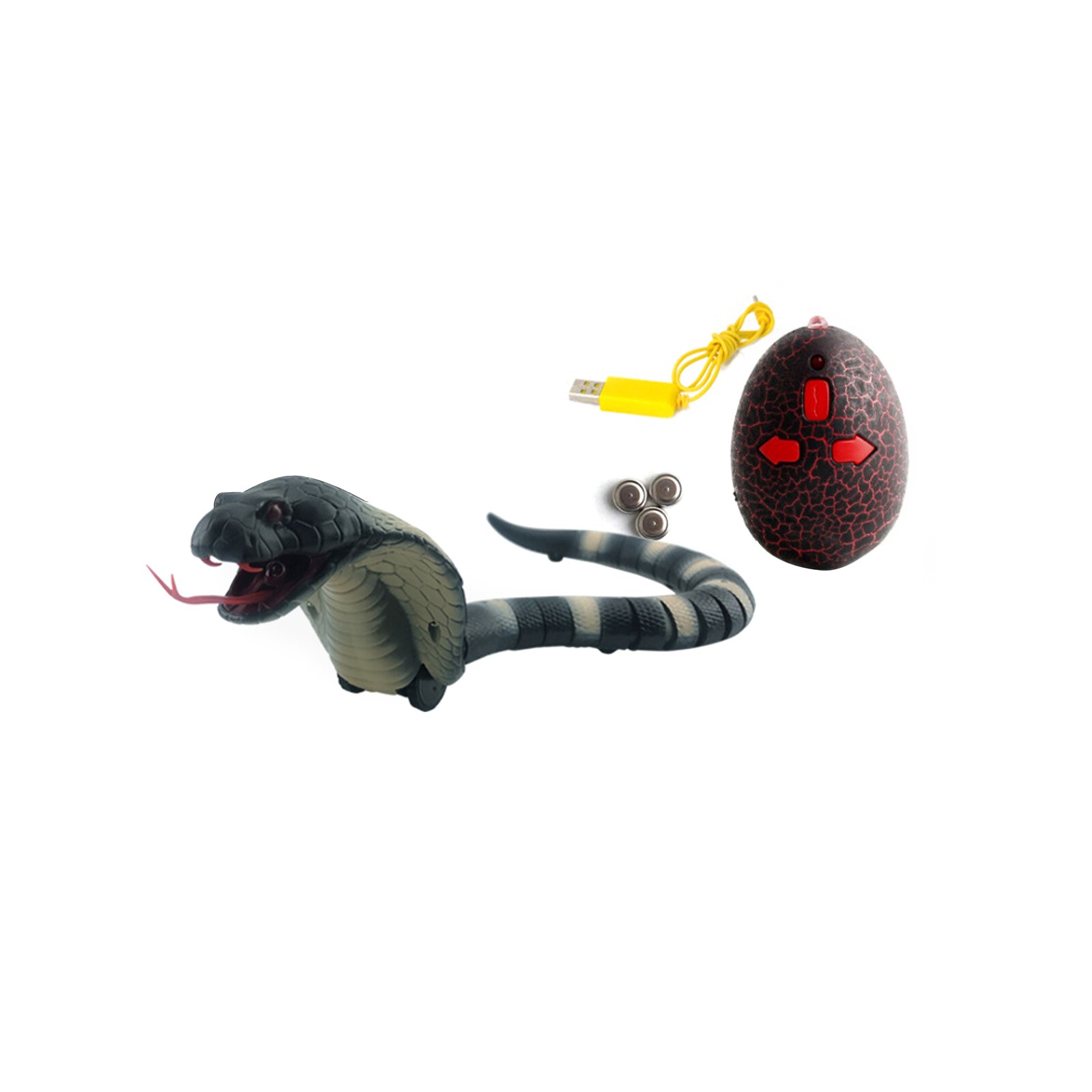 Realistic Soft Cobra Toy Rechargeable Electric Art... – Grandado