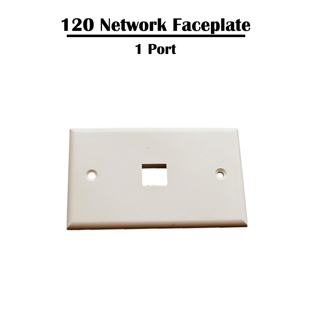 5 Pieces 1/2/3/4/6 Ports Network Faceplate 120 Typ... – Grandado