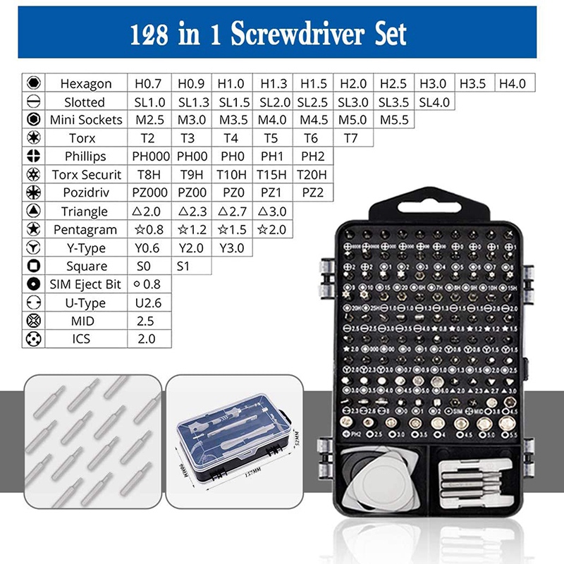 128 in 1 Precision Screwdriver Set Computer Repair... – Grandado