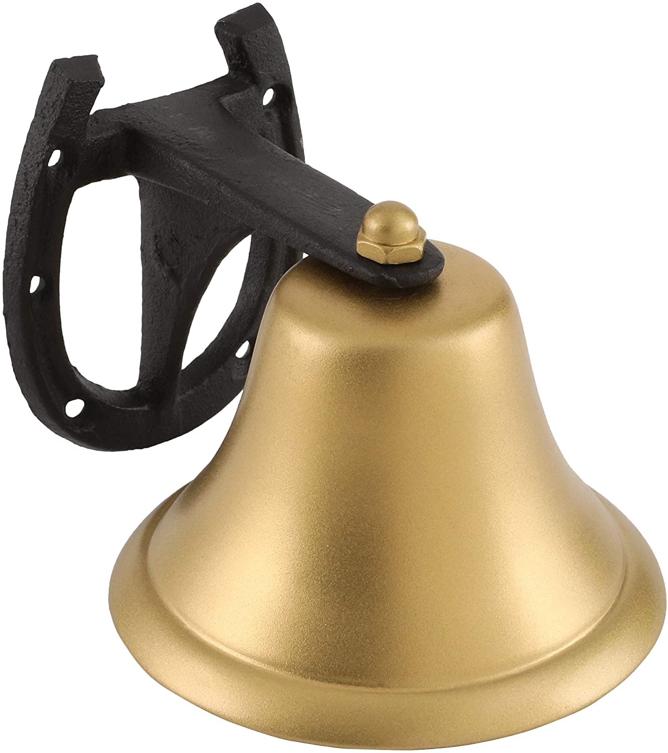 Outdoor Dinner Bells Made of Gold Cast Iron | Brac... – Grandado