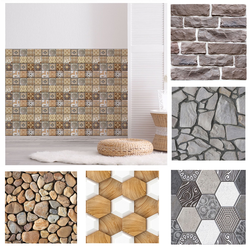 3D Behang Diy Geplaveide Sticker Waterdicht Sticke... – Grandado