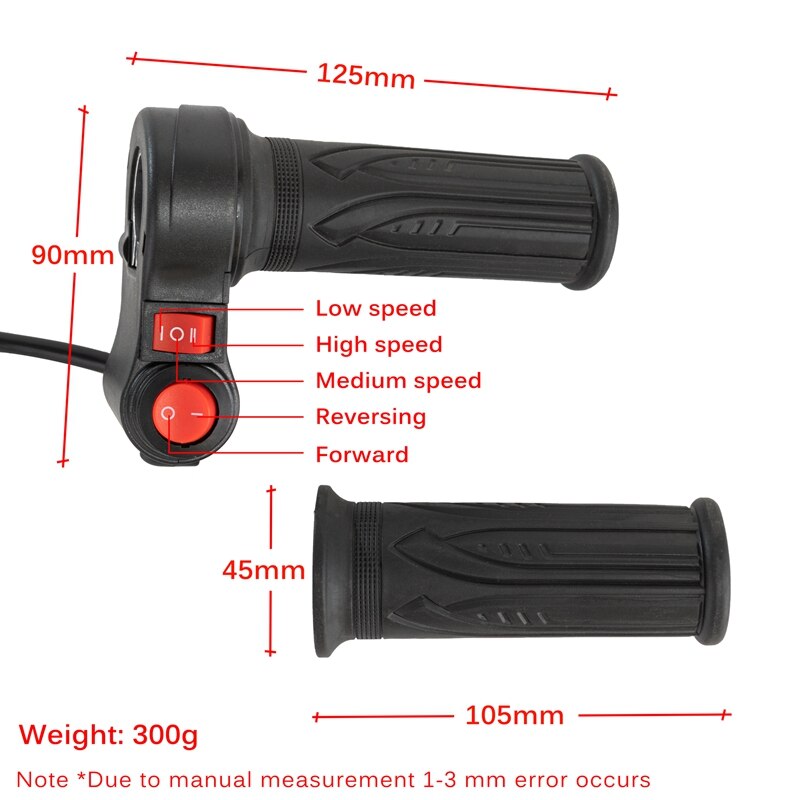 12V-96V Ebike Throttle 3 Speed Controller Accelera... – Grandado