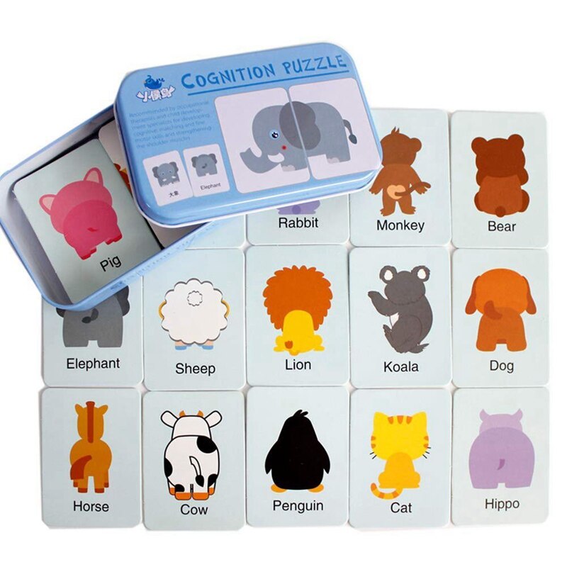2 Set Of Learning Toys Puzzle Cards : 1 Set Anti-T... – Grandado