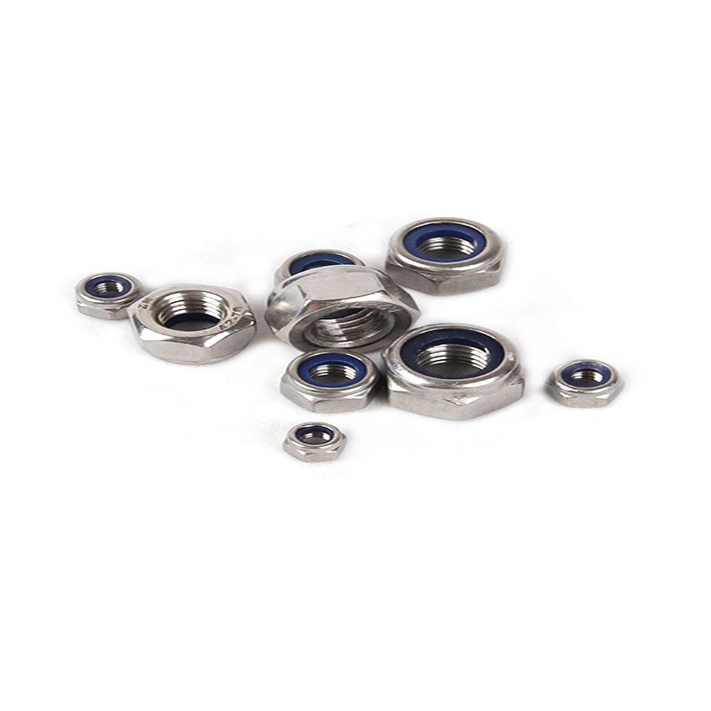 304 stainless steel self-locking nylon ring nut M2... – Vicedeal