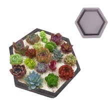 Sechseck Geformte Zement Beton Blumentopf Form Bet... – Vicedeal