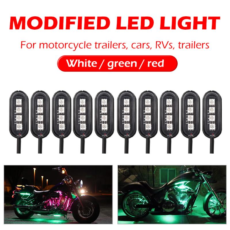 3 Colors 12V Motocycle Ambient Light Waterproof LE... – Grandado
