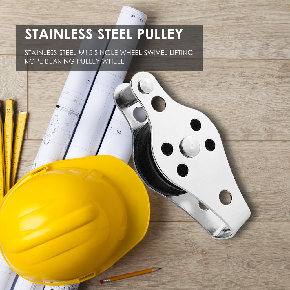 Stainless Steel Swivel Pulley Single Wheel Bearing... – Grandado