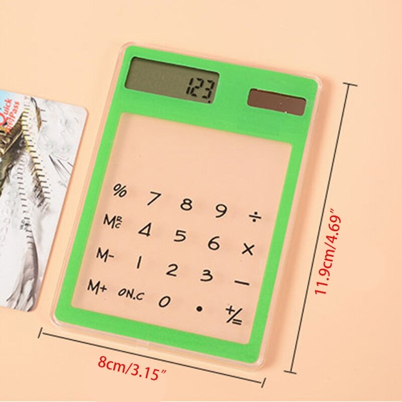 Ultra Slim Mini Transparent Solar Powered LCD Touh... – Grandado