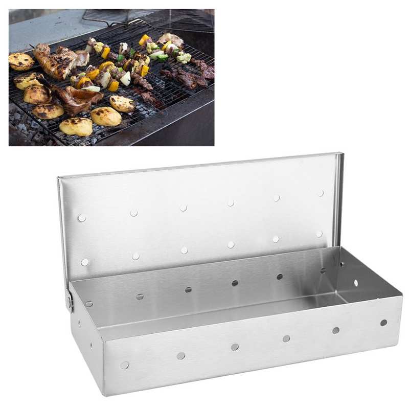 Large Capacity Stainless Steel Smoke Box BBQ Wood ... – Grandado