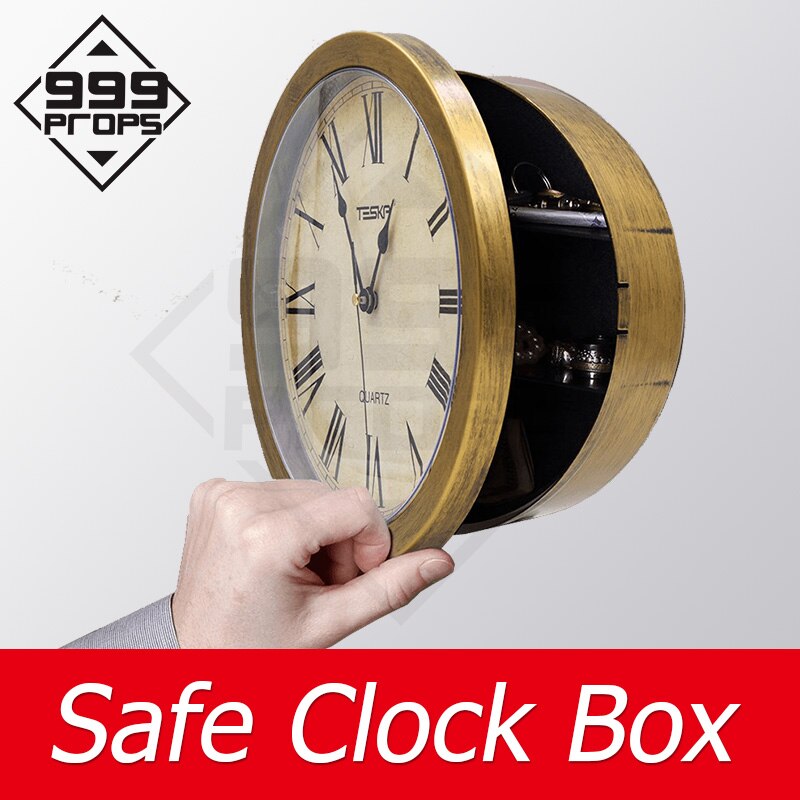 999PROPS wall clock box real life Escape room hide... – Vicedeal