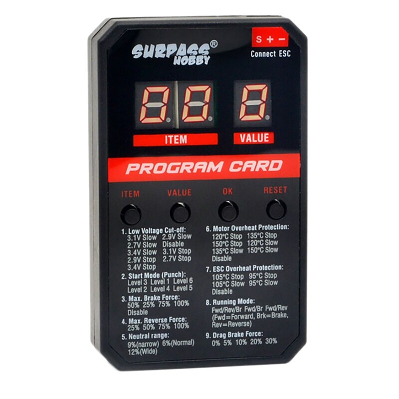 Overtreffen Hobby V2 Led Program Card Voor Rc Auto... – Vicedeal