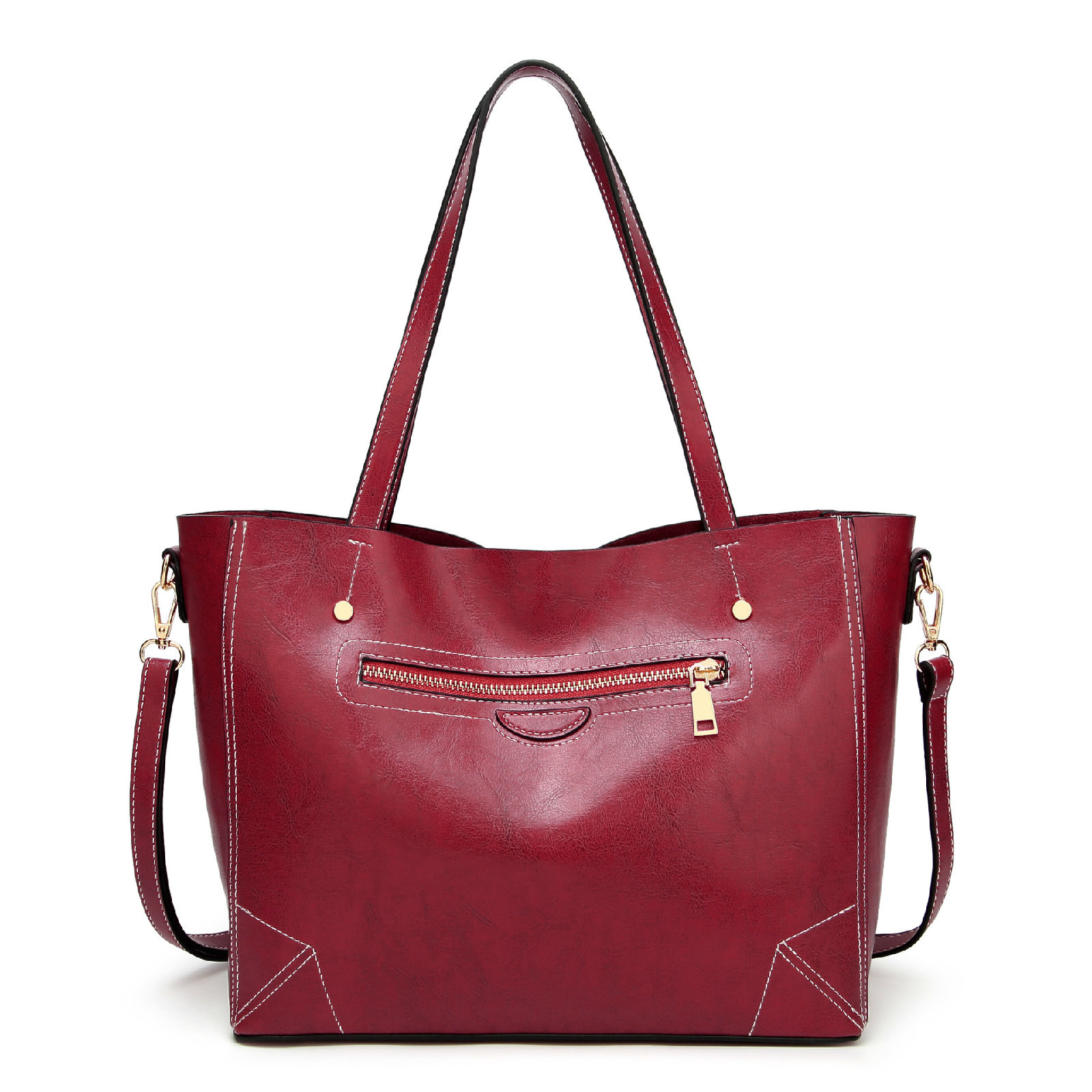 Luxe PU Lederen Tas Schoudertassen Vrouwen Handtas... – Grandado