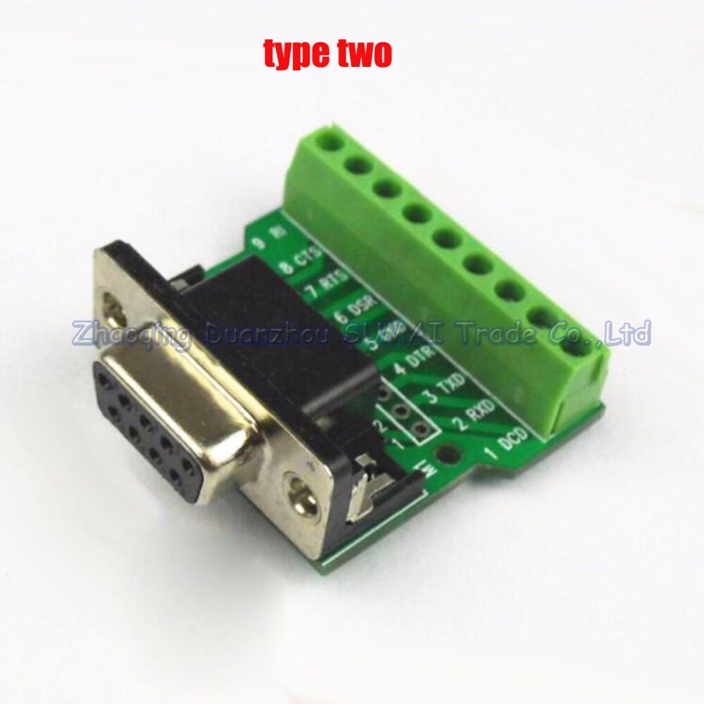 DB9 Serial port Female socket turn to wiring Termi... – Vicedeal