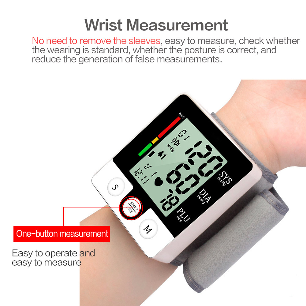 Health Care Automatic Wrist Blood Pressure Monitor... – Grandado