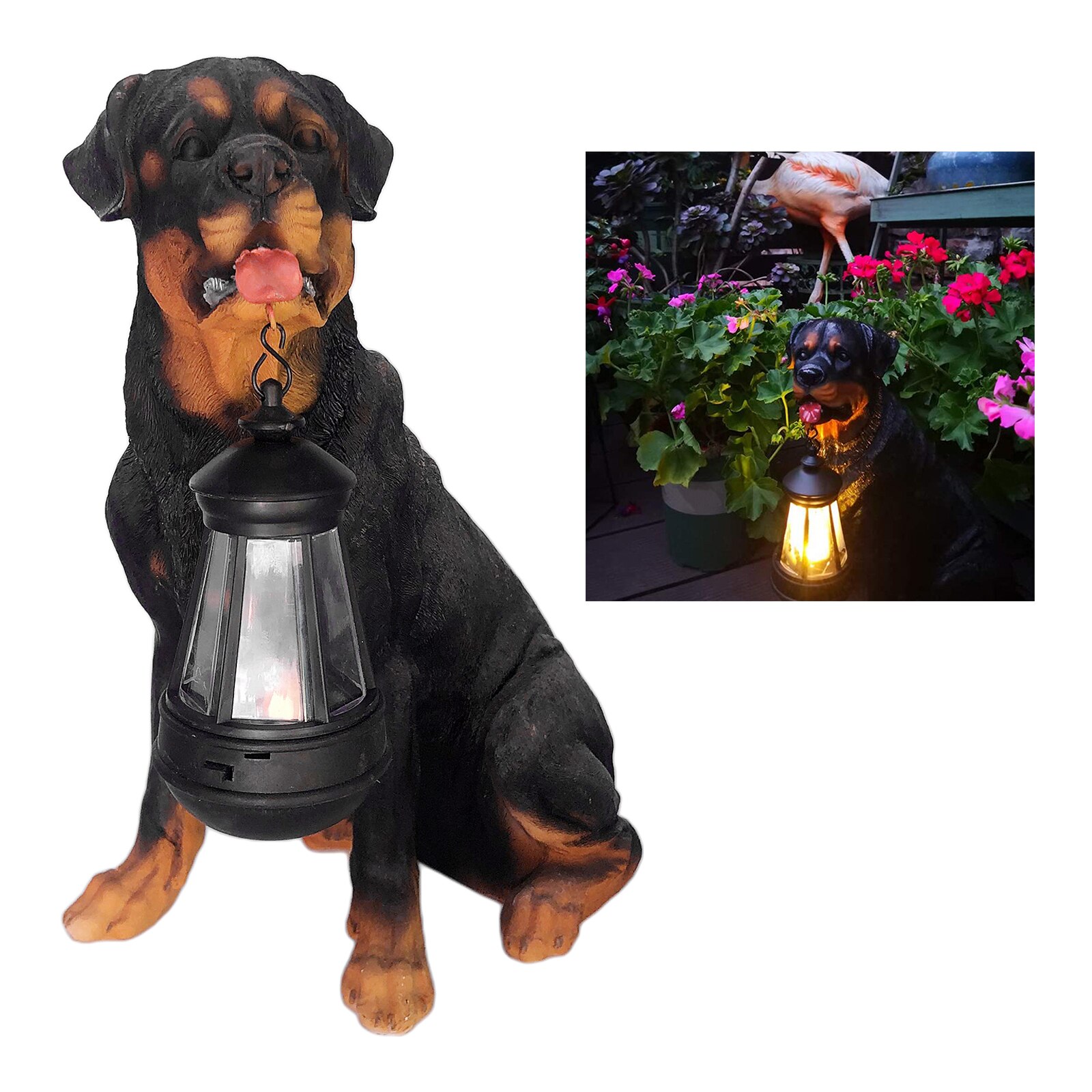 Resin Solar Dog Garden Light Golden Retriever Labr... – Grandado