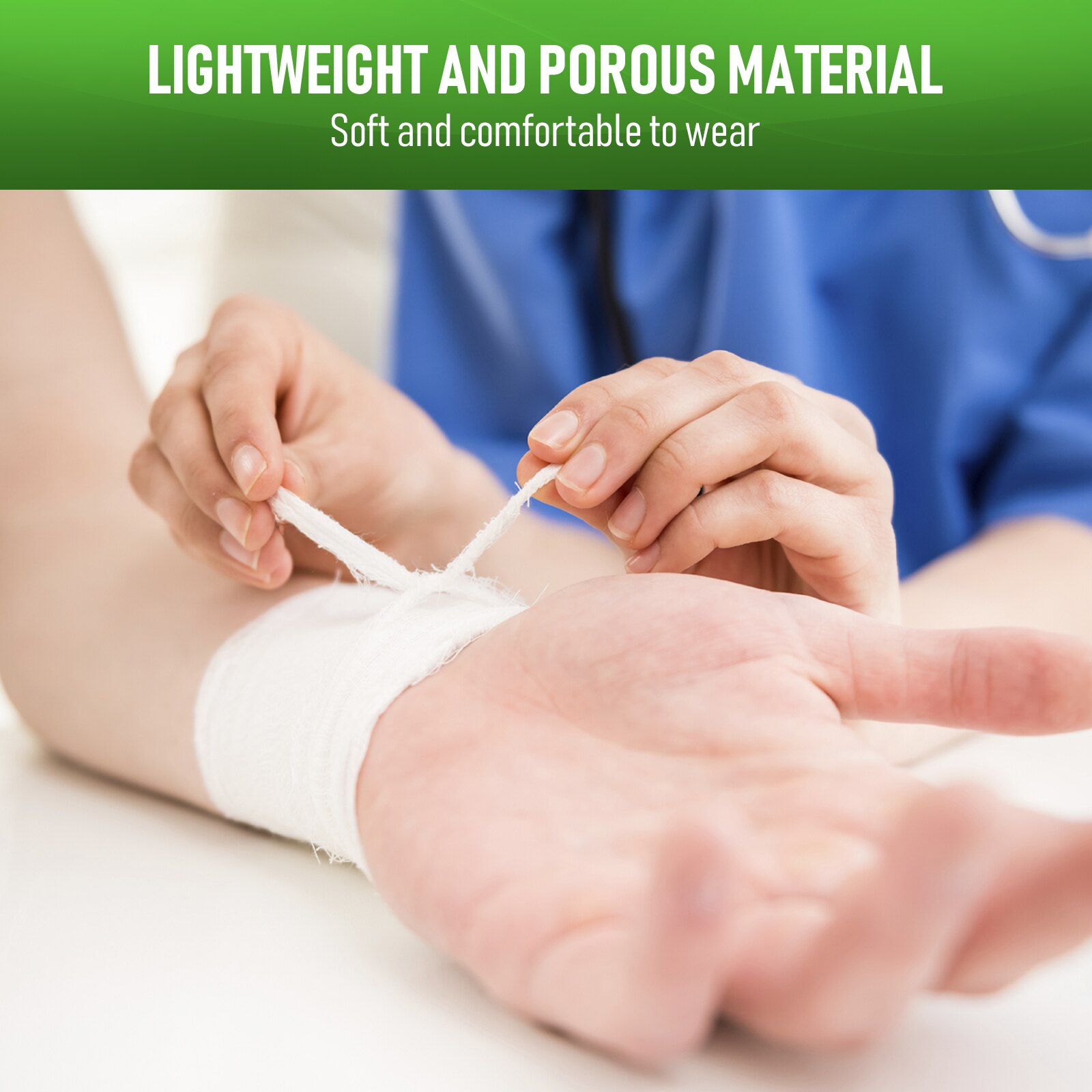 3 Rolls Sports Protective Bandages Elastic Wrap Ba... – Grandado