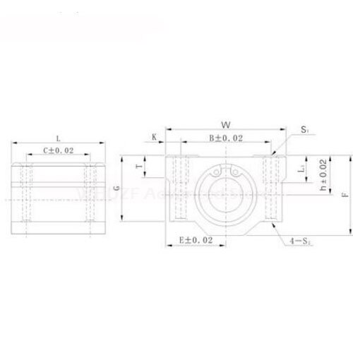 Sc16uu Sc20uu 2/4pcs Linear motion ball bearings c... – Vicedeal