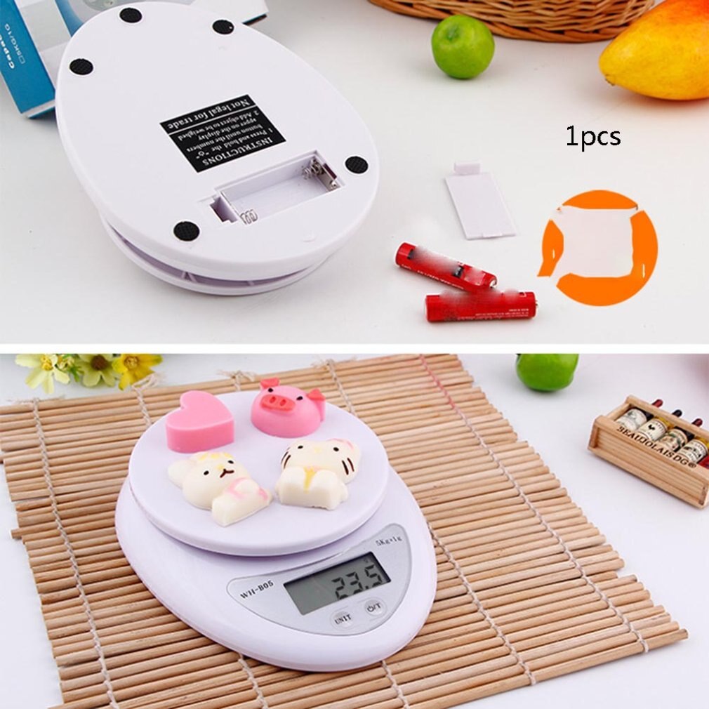 3kg/0.5g köksskala hög noggrannhet lcd-skärm ficks... – Grandado