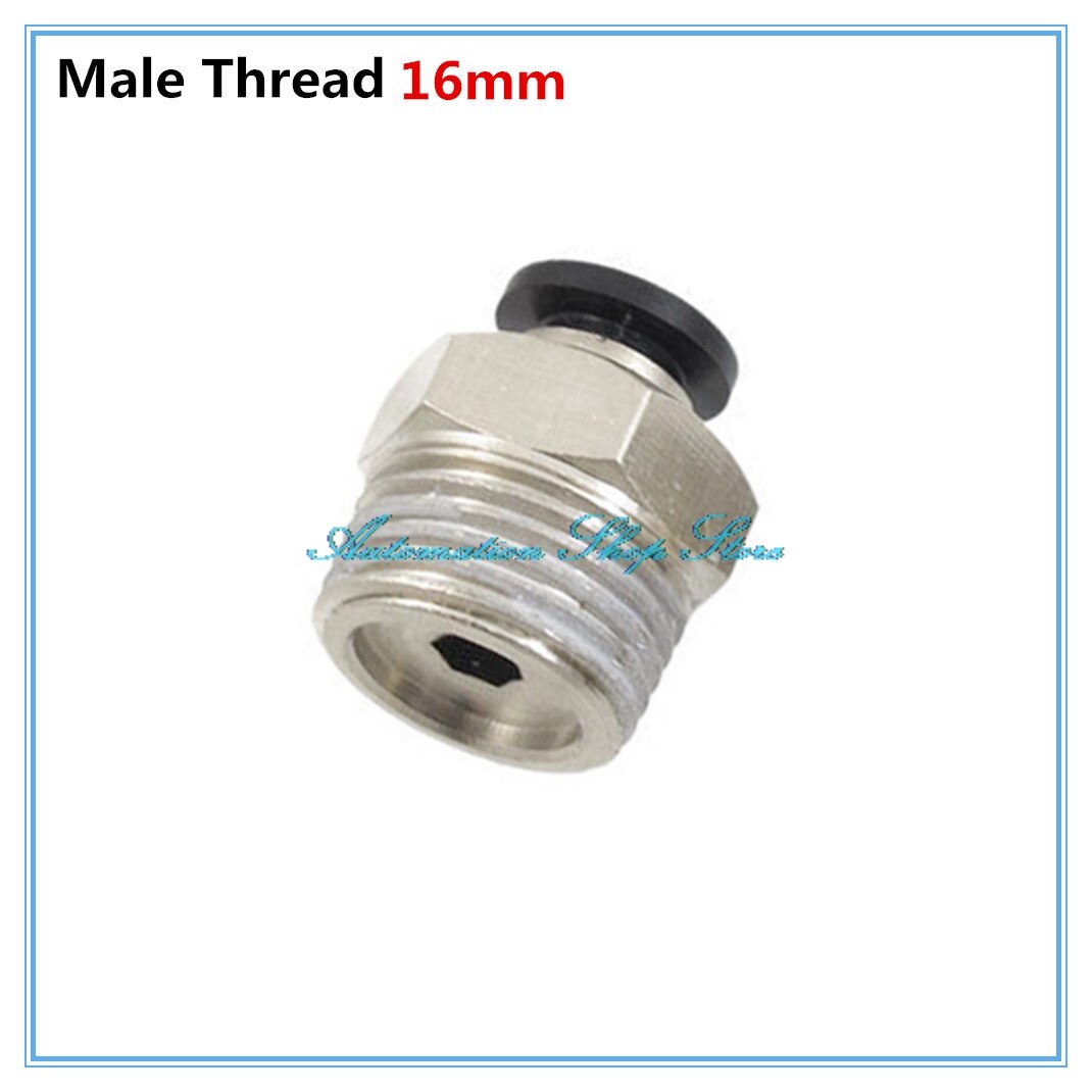 5Pcs Pneumatic Push In Tube OD 6mm x 3/8 PT Male T... – Vicedeal