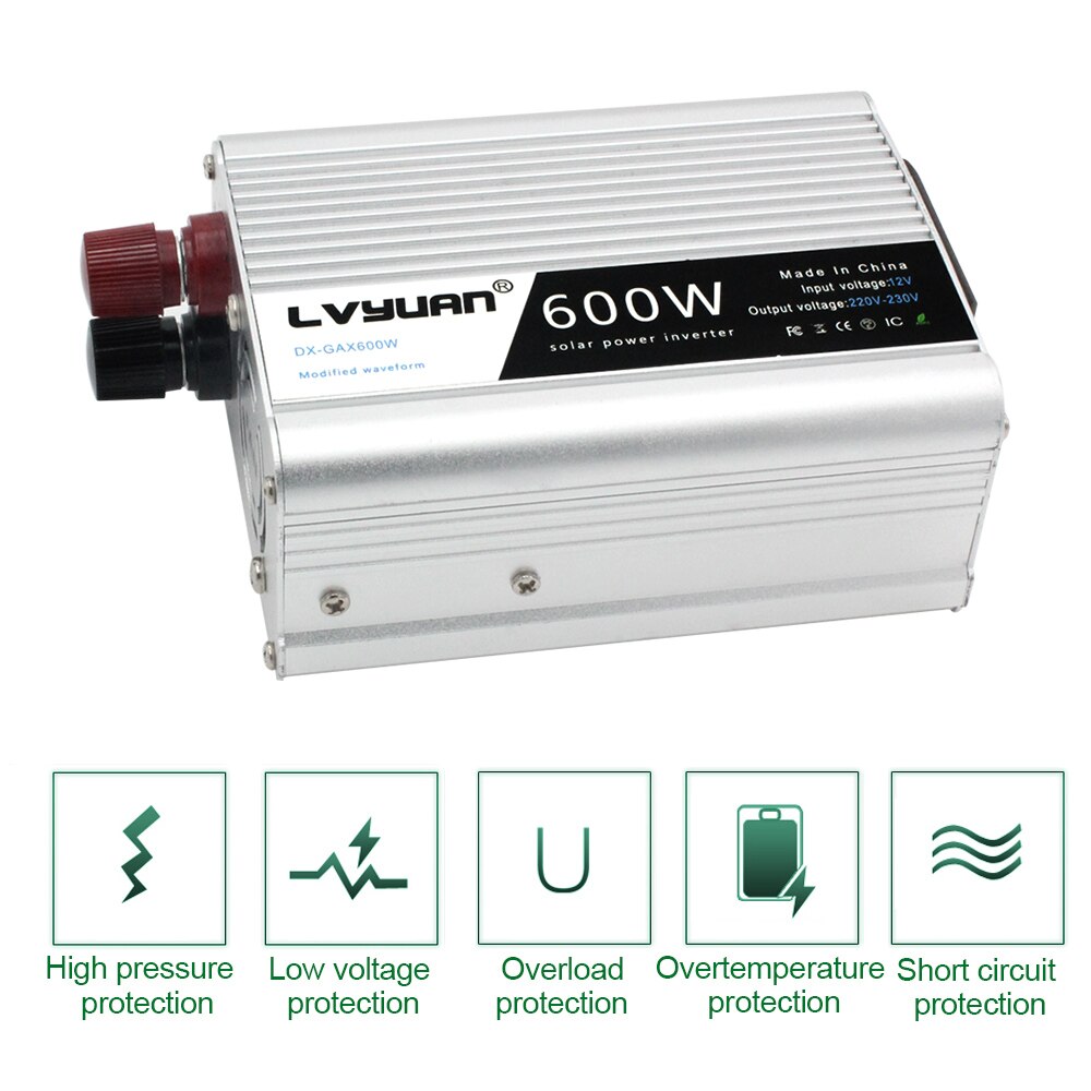 High small car power inverter 12V TO 110V-230V. Li... – Grandado