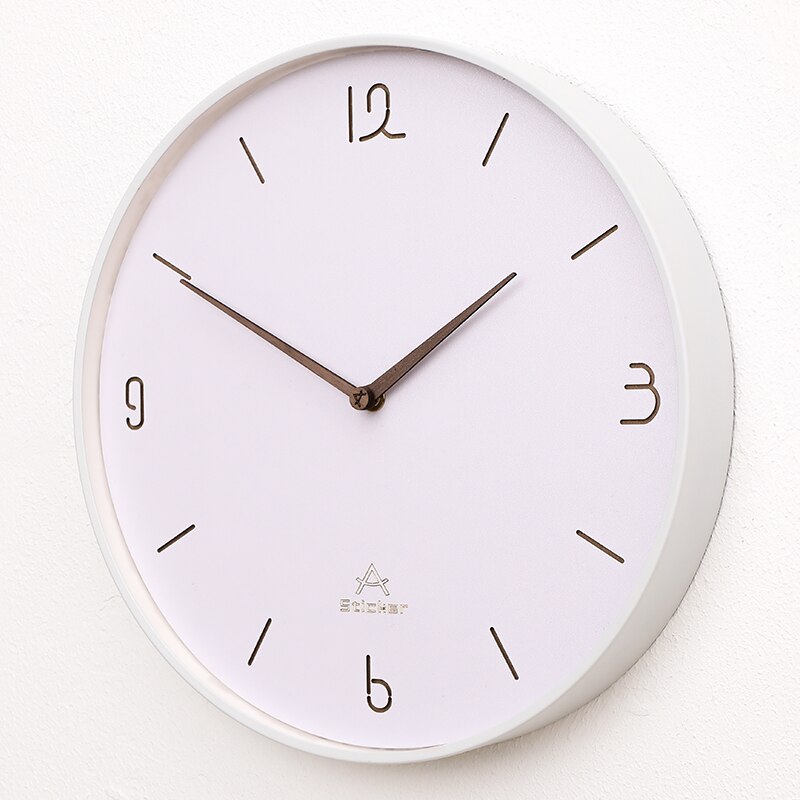 Luxury White Wall Clock Metal Living Room Bedroom ... – Vicedeal