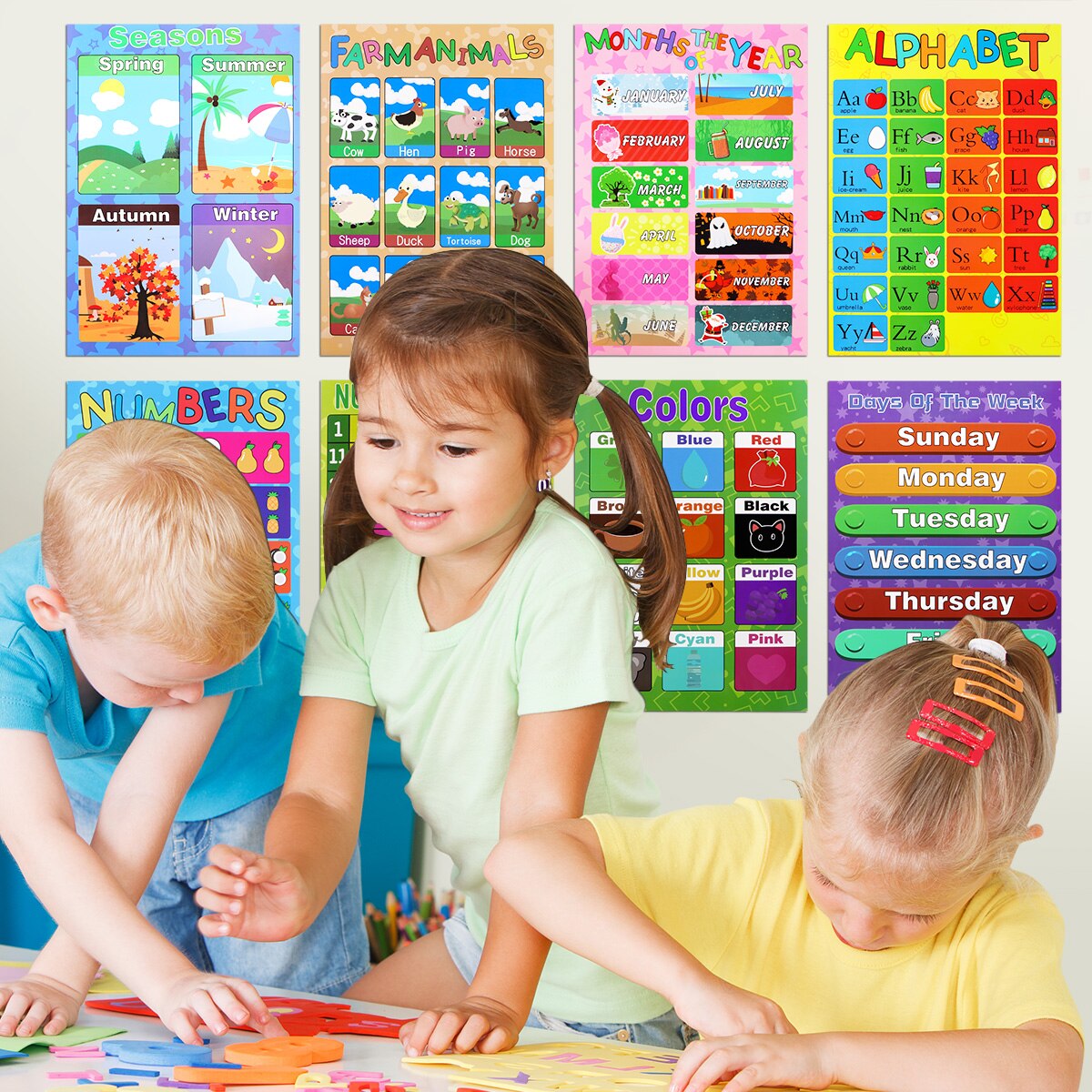 STOBOK 10PCS Educational Preschool Posters Charts ... – Vicedeal STOBOK 10PCS Educational Preschool Posters Charts ... – Vicedeal